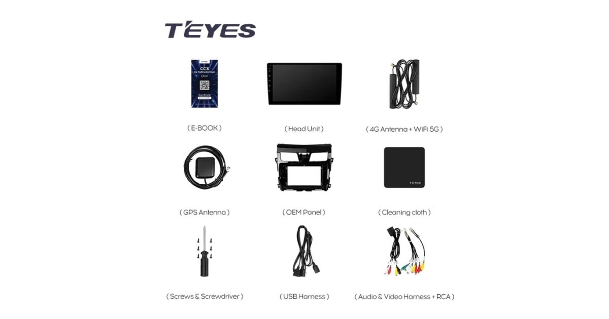 Teyes CC3 2K autós navigáció Nissan Teana 3 2013-2015 4+32GB 10.36 QLED ...