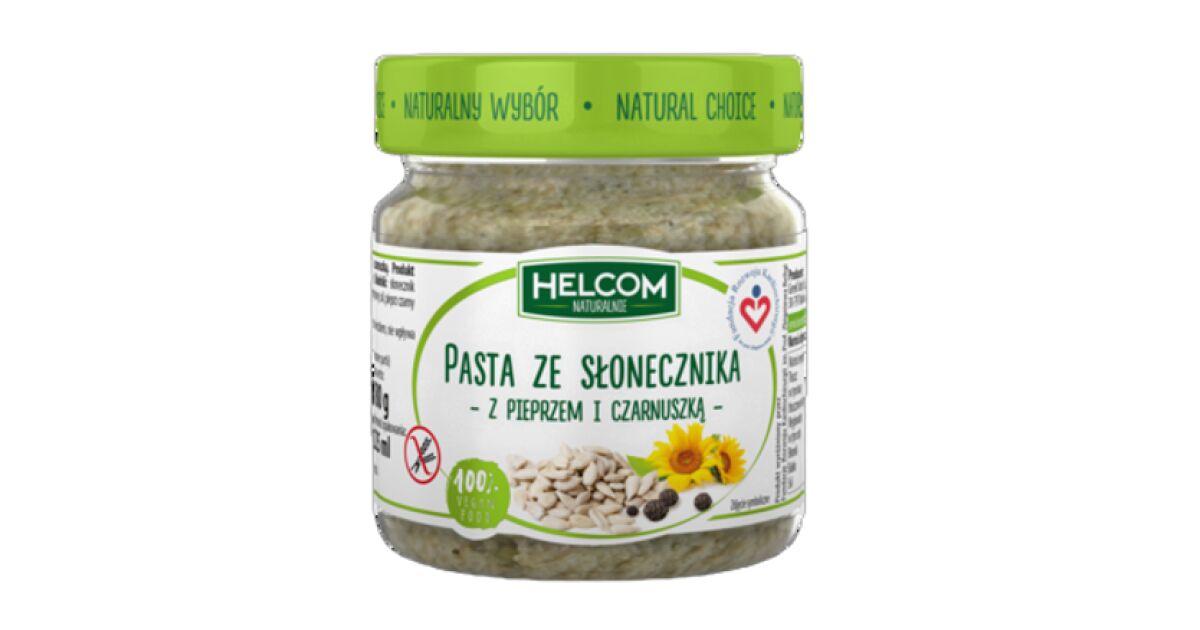Napraforgópaszta borssal és fekete köménnyel 225 ml Helcom | Pepita.hu