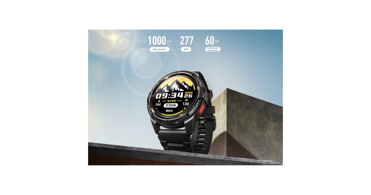 Ceas inteligent Mibro GS Active cu curea din silicon (MIBAC_GS-Active ...