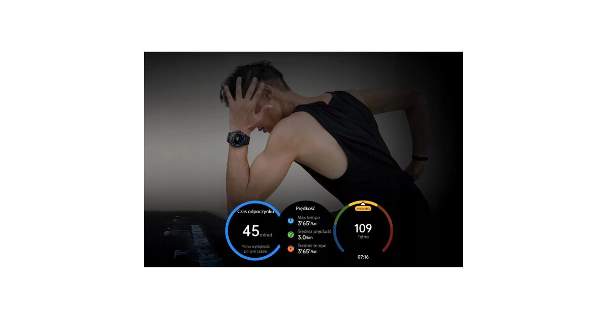 Ceas inteligent Mibro GS Active cu curea din silicon (MIBAC_GS-Active ...