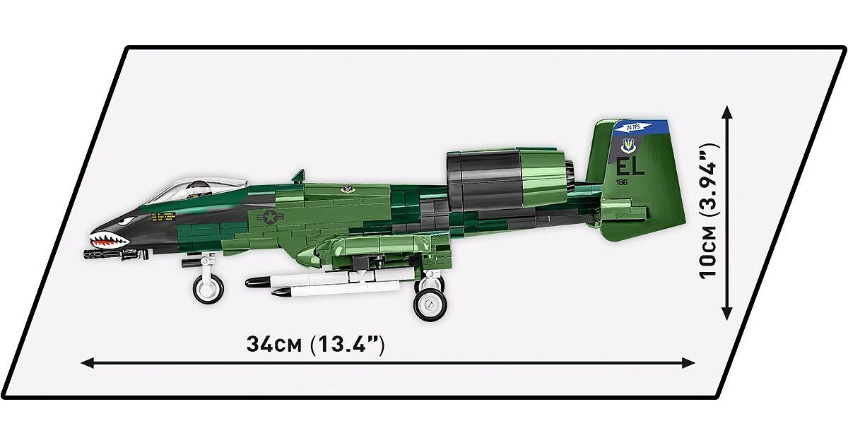 Cobi 5856 A-10 Thunderbolt II Warthog repülőgép 667 darabos Építőjáték ...