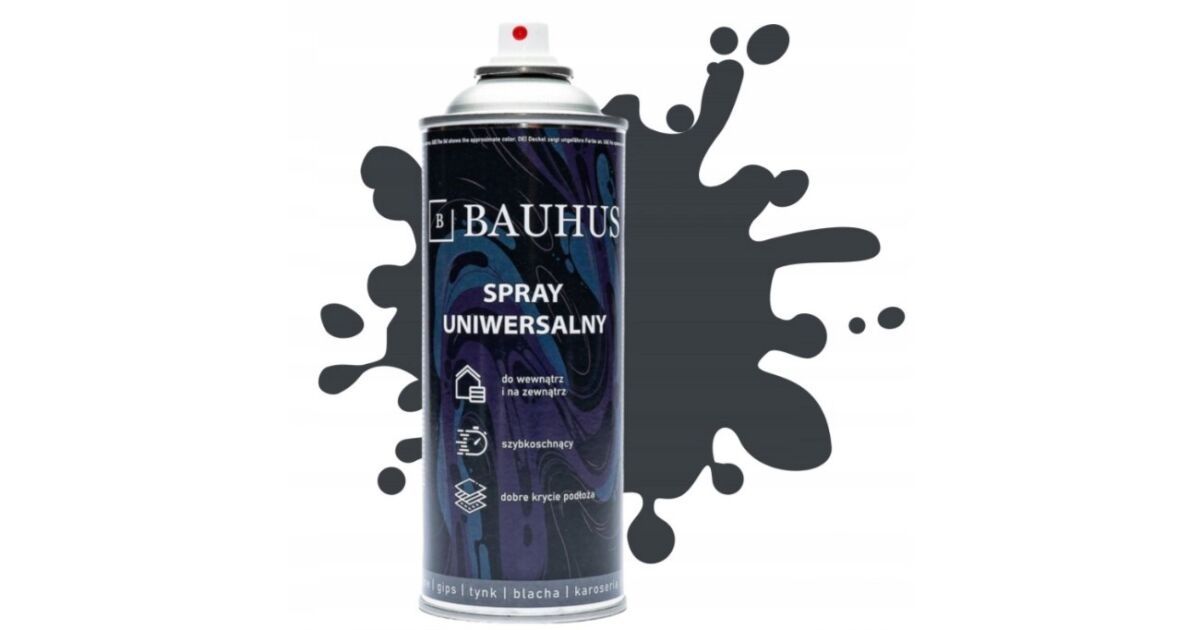 BAUHUS UNIVERZÁLIS LAKK ZOMÁNC SPRAY FESTÉK RAL 7016 ANTRACIT MATT ...