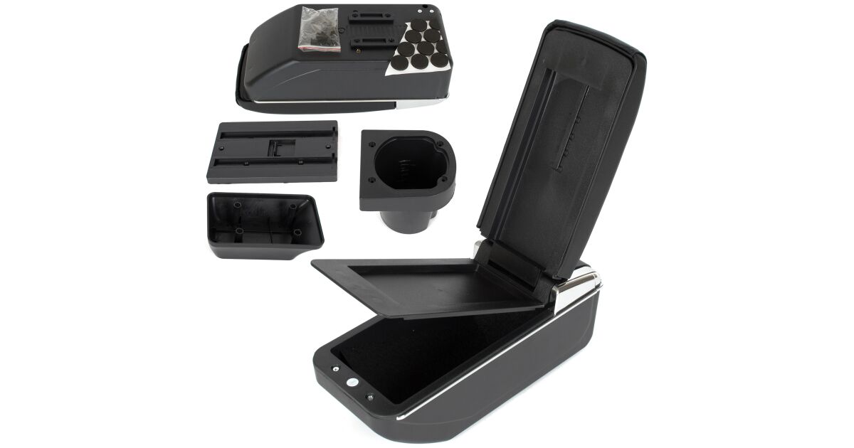 Toyota Yaris II 06-12 kartámasz tárolórekesszel FEKETE ECO BŐR ...