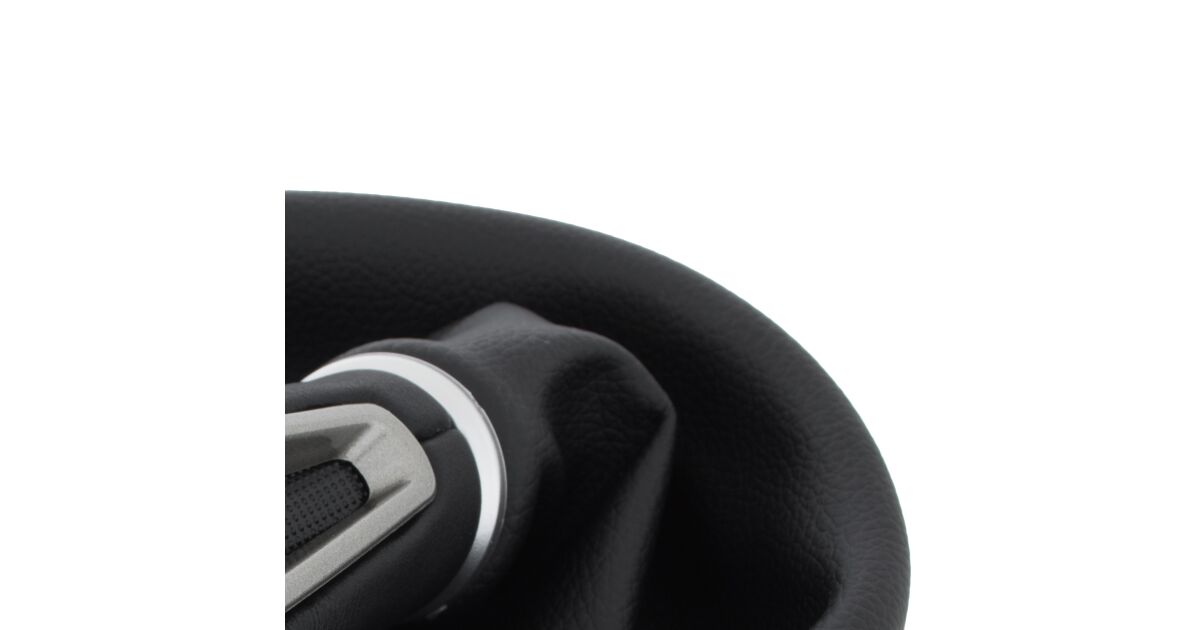 Seat Altea XL 2006- FEKETE ECO BŐR váltógomb + gumiharang kerettel 6 ...