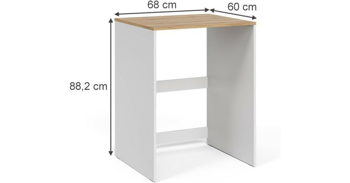 Vicco Viktor mosógép fölé való bútor – fehér / artisan, 68 × 88,2 × 60 ...