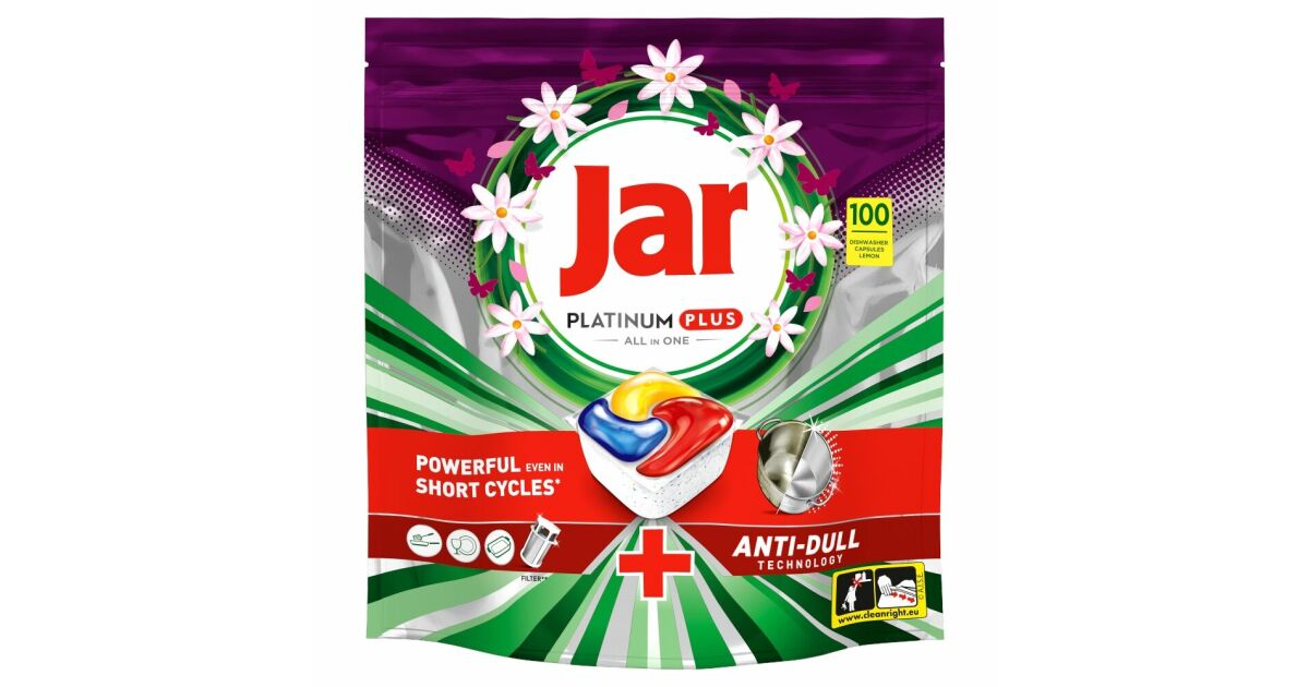Jar Platinum Plus Zitrone All One Spülmaschinenkapseln 2x100Stück ...