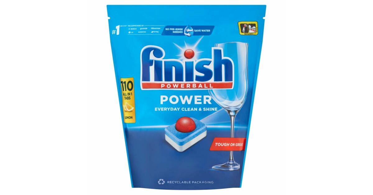 Finish Power All in 1 Lemon Dishwasher tablets 3x110pcs + Gift sample ...