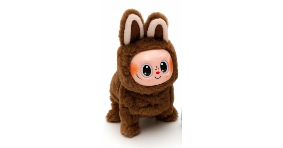 Interactive Plush Toy Lababu - 19x12 cm – Walks and Sings, Soft Plush ...