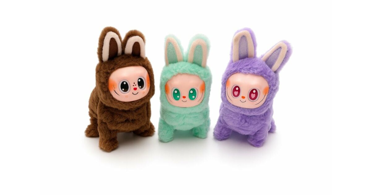 Interactive Plush Toy Lababu - 19x12 cm – Walks and Sings, Soft Plush ...