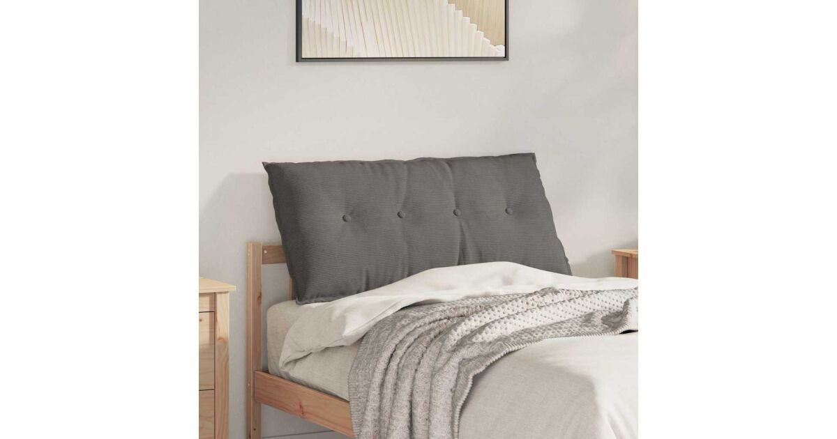 vidaXL Háttámasz párna világosszürke 100 x 50 cm | Pepita.hu