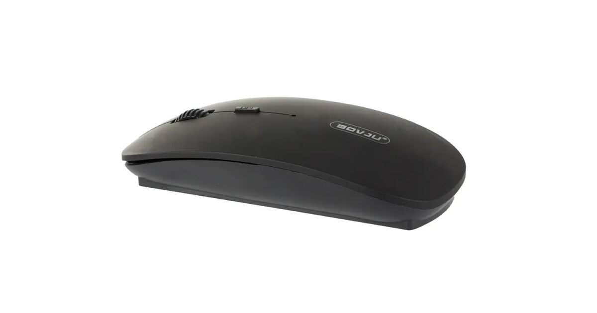Mouse optic fără fir Slim, Negru, 2,4 GHz, 1600 DPI | Pepita.com