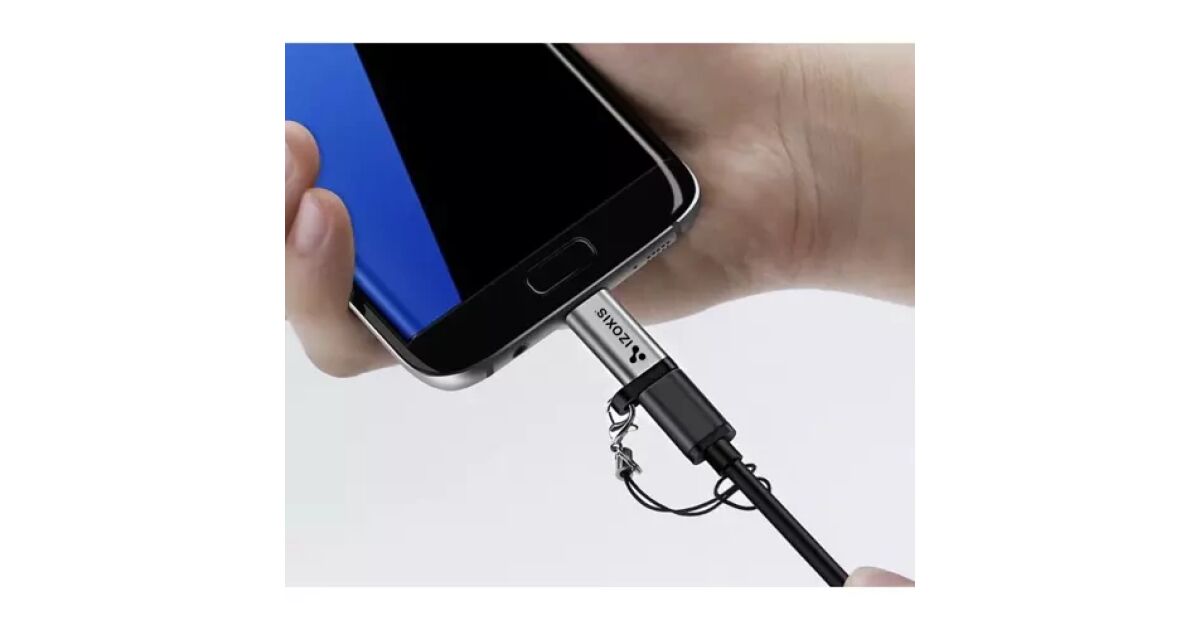 Adaptor USB-C la Micro USB 2.0 OTG cu Snur pentru Gât | Pepita.com