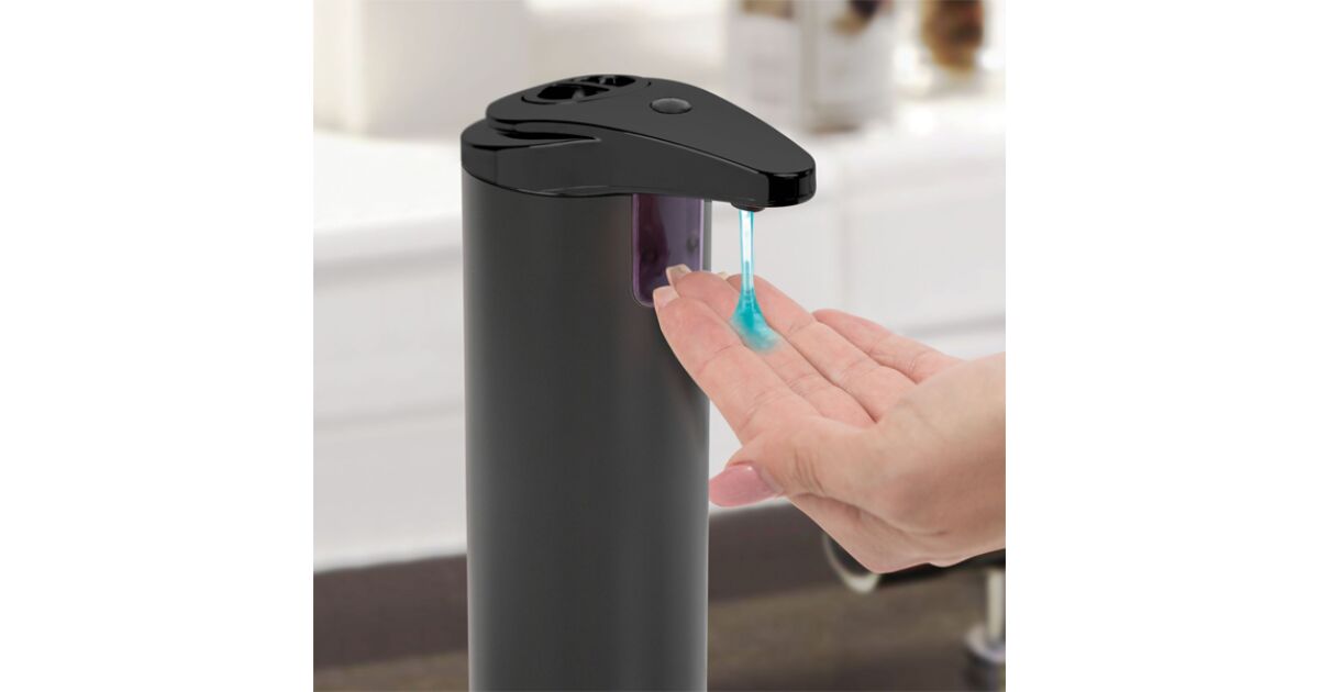 Dozator Automat de Sapun - 220 ml - Negru Mat | Pepita.com
