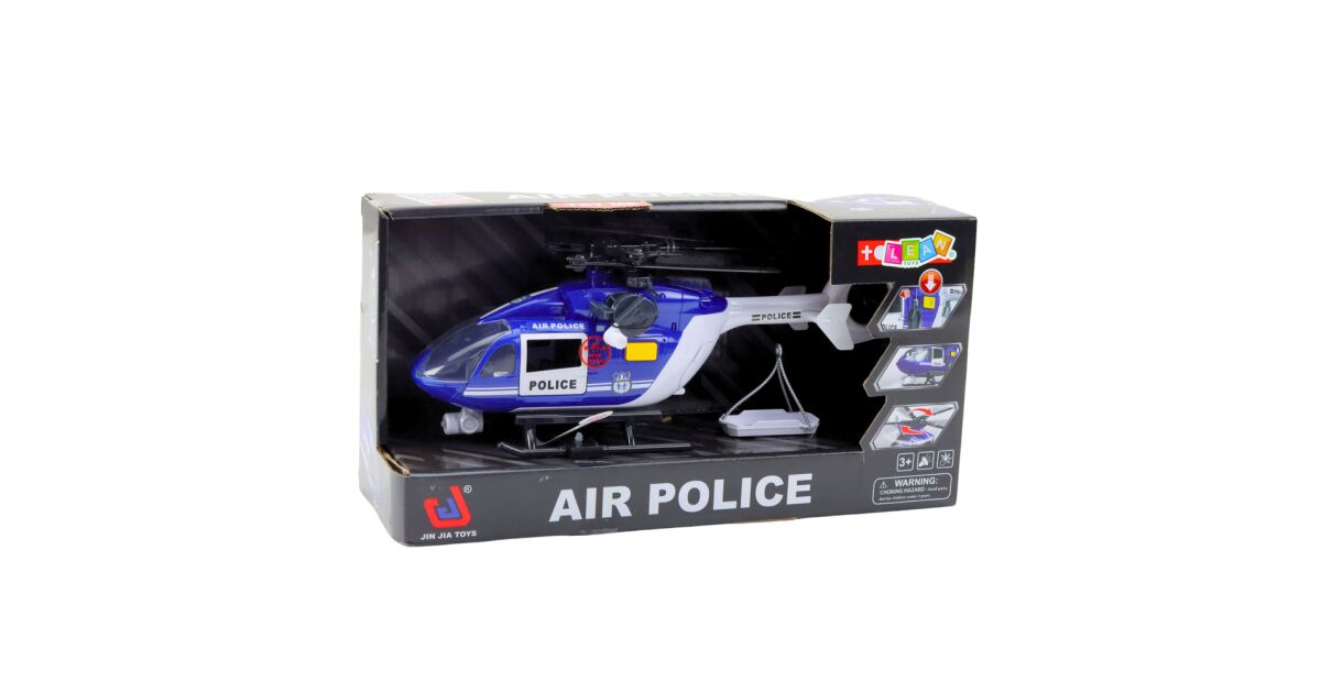 Elicopter de poliție pentru salvare cu efecte luminoase și sonore ...
