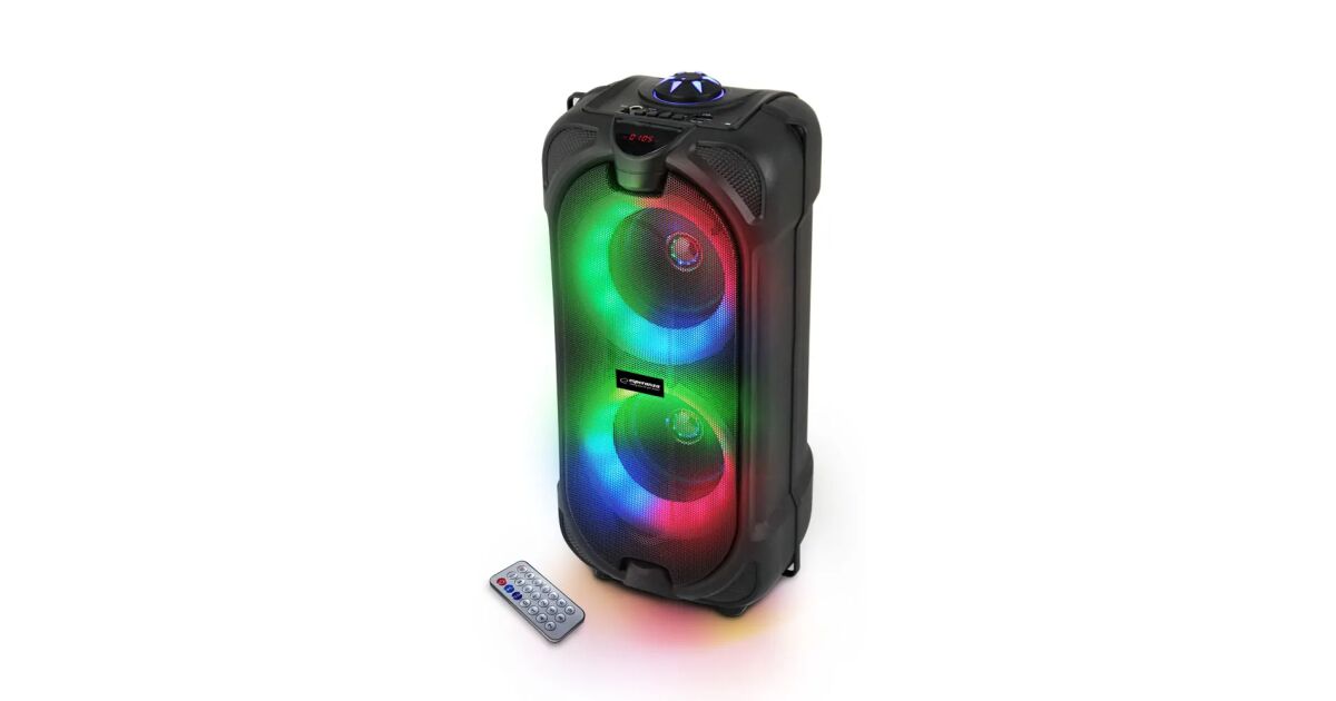 Esperanza Rythm Boxă portabilă Bluetooth fără fir cu iluminare RGB LED ...