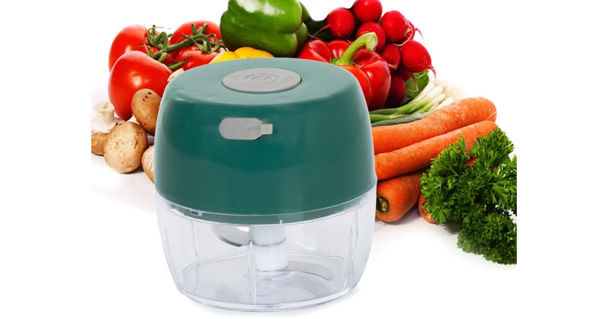 Tocător electric pentru legume, ceapă, usturoi și ierburi aromatice cu ...