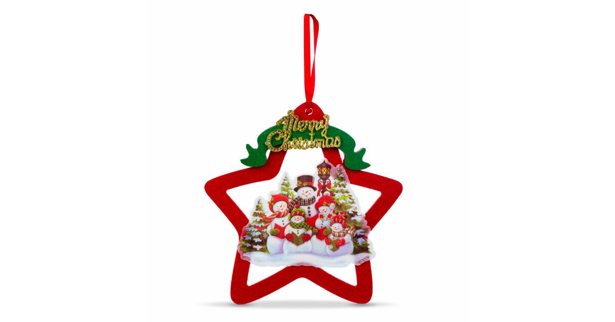 Decorațiune de fereastră LED - stea și om de zăpadă cu LED alb cald ...