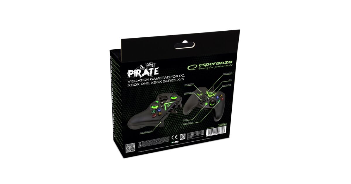 Controller cu fir (PC, XBOX ONE, XBOX SERIES X/S) - Esperanza Pirate ...
