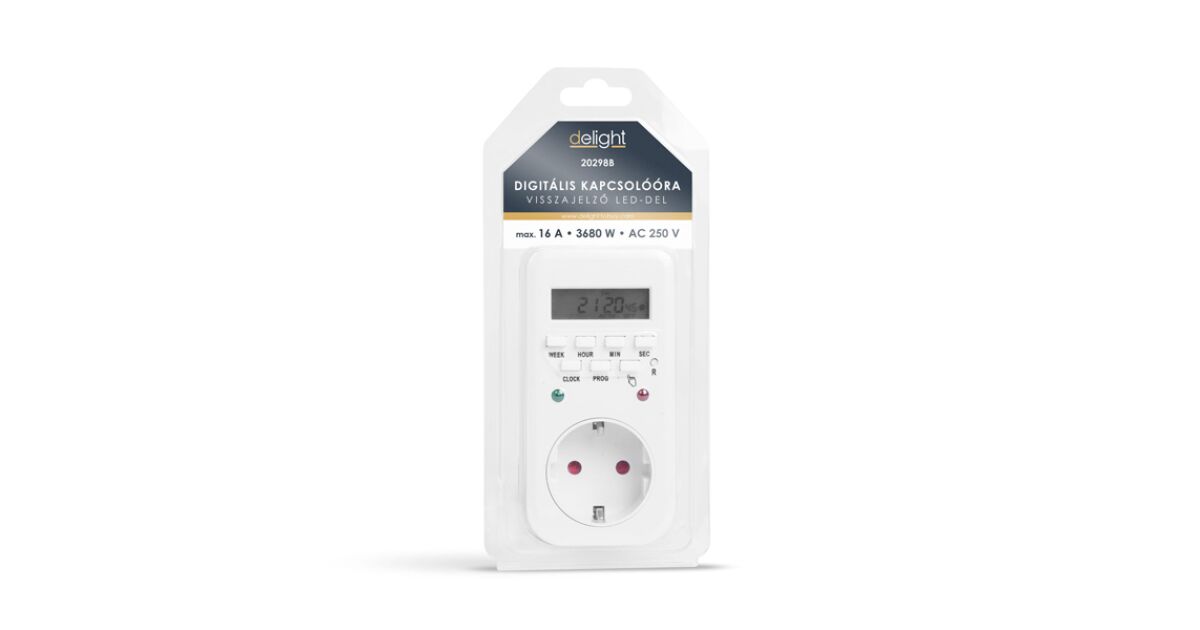 Priza Digitala si Indicator LED (250V - 16A) | Pepita.com