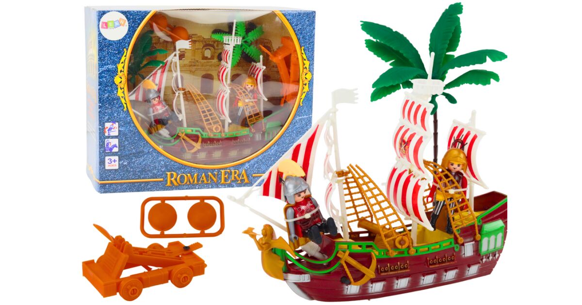 Nava Română cu Catapultă și Palmieri – Efecte de Lumini și Sunete ...