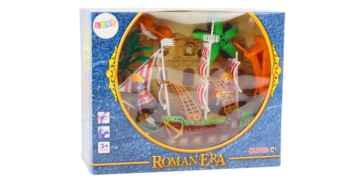 Nava Română cu Catapultă și Palmieri – Efecte de Lumini și Sunete ...