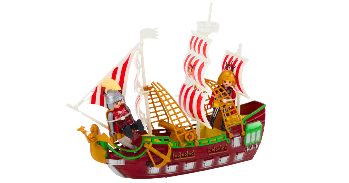 Nava Română cu Catapultă și Palmieri – Efecte de Lumini și Sunete ...