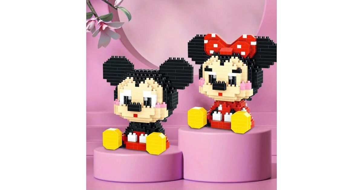 Innovium™ Minnie Mouse Epito Keszlet, 426 db ABS, 3D Modell, 9.4 × 8.3 ...