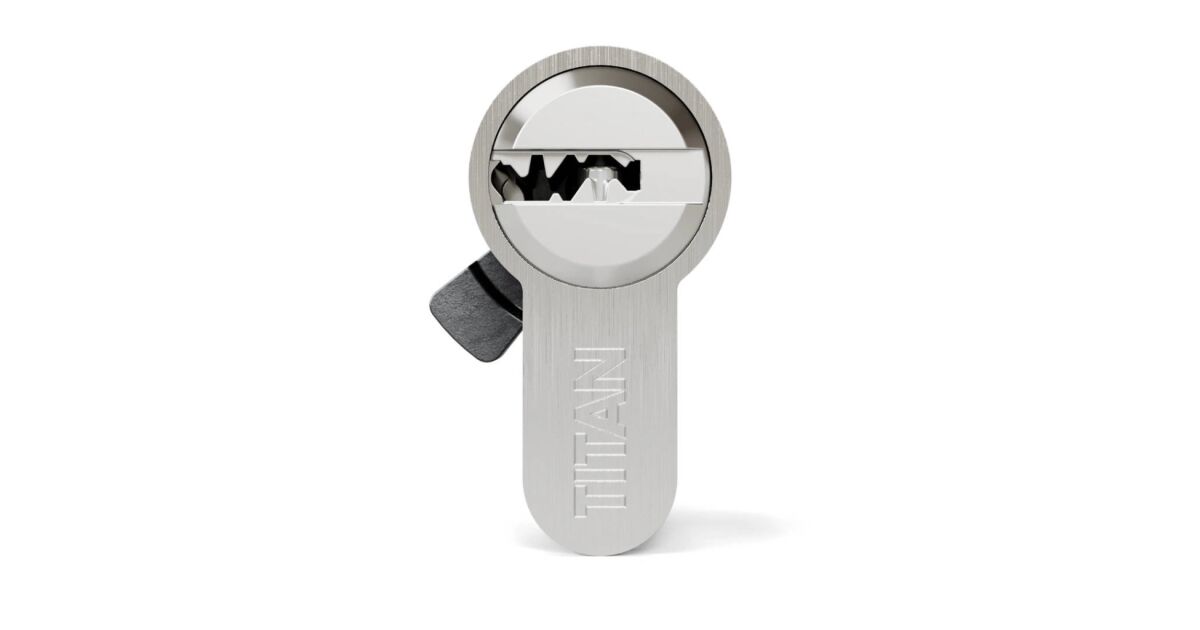 Titan K5 ASC Break-Protected Cylinder Lock Insert 30/55 Satin Chrome ...