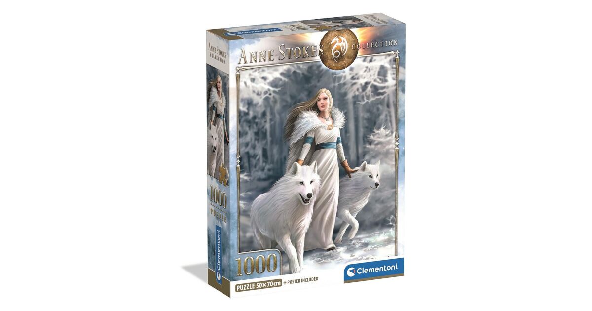 Anne Stokes Winter Guardians 1000 db-os Compact puzzle Clementoni ...