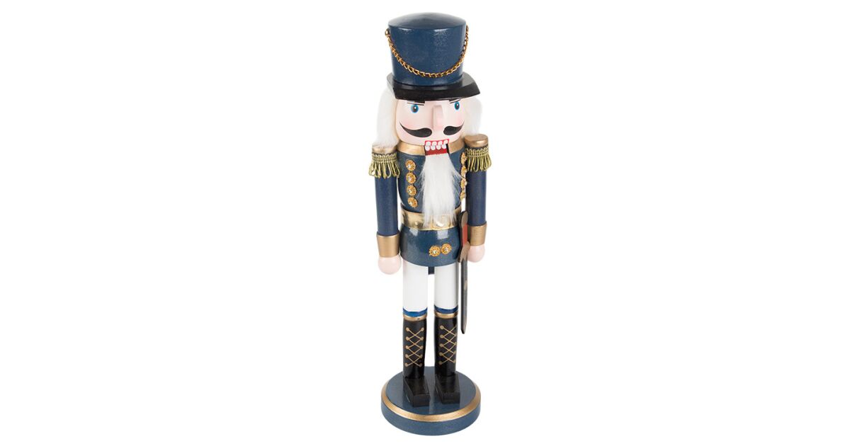 Figură de Soldat Spărgător de Nuci, Pictată Manual din Lemn, pentru ...