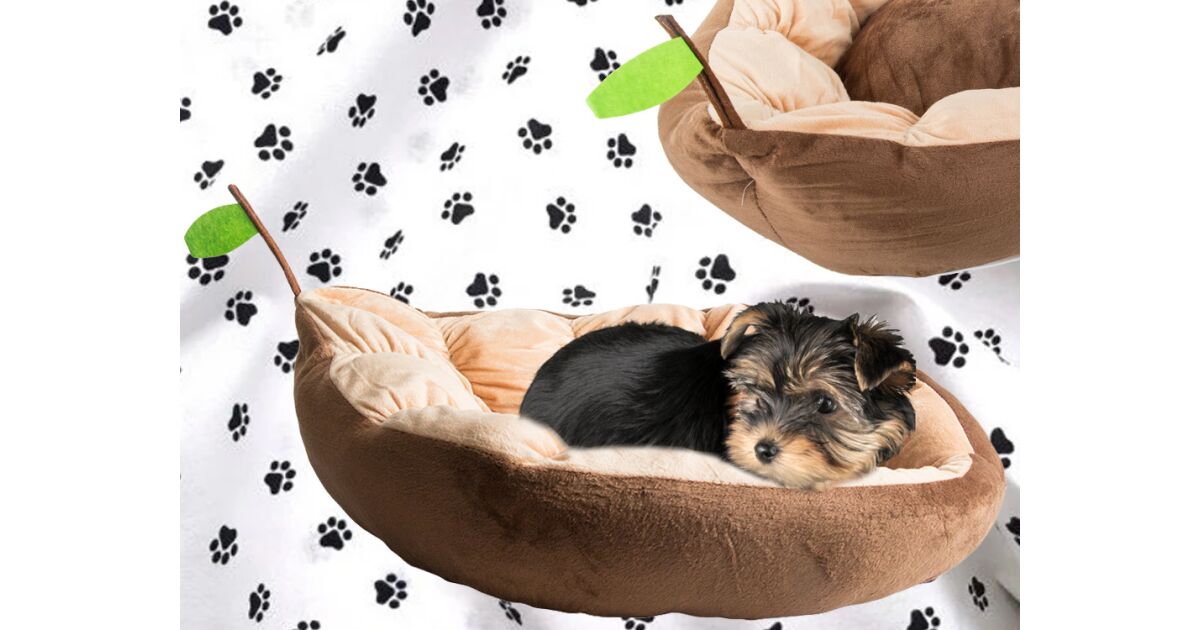 Pernă de pluș în formă de frunză pentru câini și pisici | Pepita.com