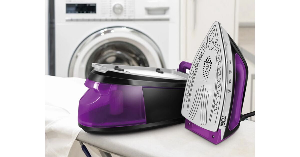 TOBI Steam Surge Pro stație de călcat cu talpă ceramică 2400W | Pepita.com