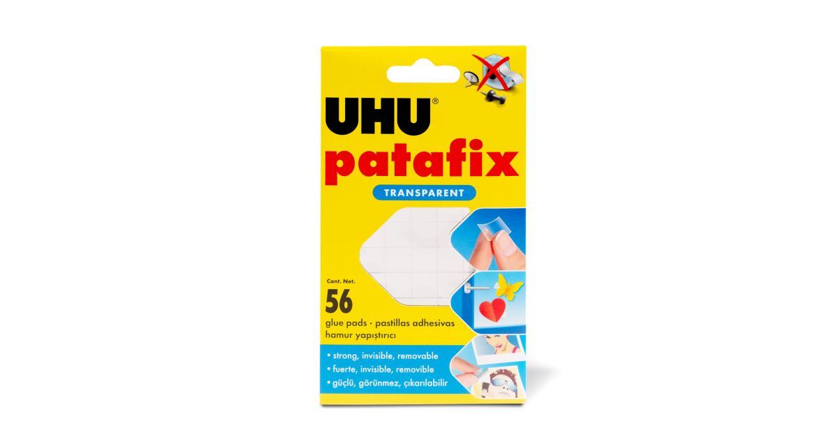 UHU Patafix Invisible Extra Subțire Adeziv Transparent - 56 buc/pachet ...