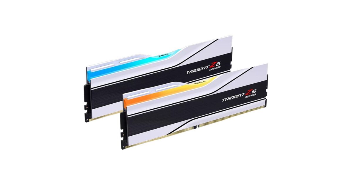 G.Skill 32GB / 8000 Trident Z5 Neo RGB DDR5 CL38 Dual RAM KIT (2x16GB ...