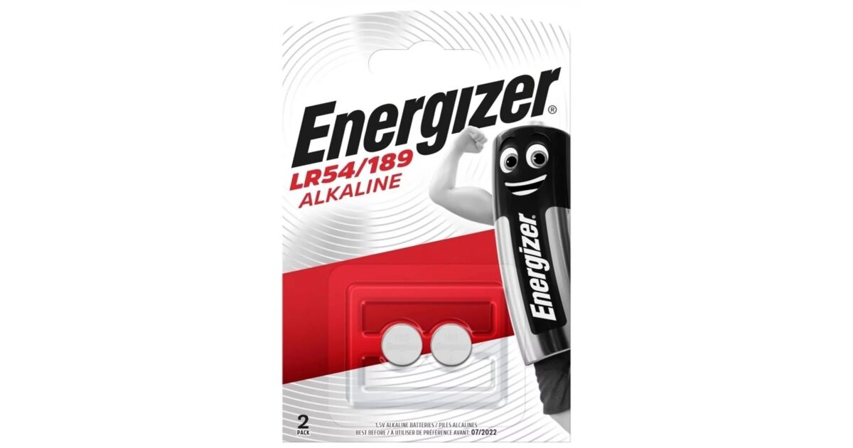 Energizer LR54 gombelem 1,5V alkáli AG10 V10GA/L1130/L1131 2 db ...