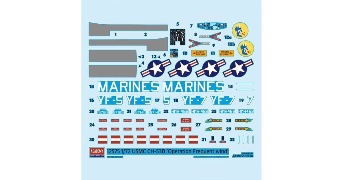 Academy USMC CH-53D Operation Frequent Wind 1:72 (12575) | Pepita.com