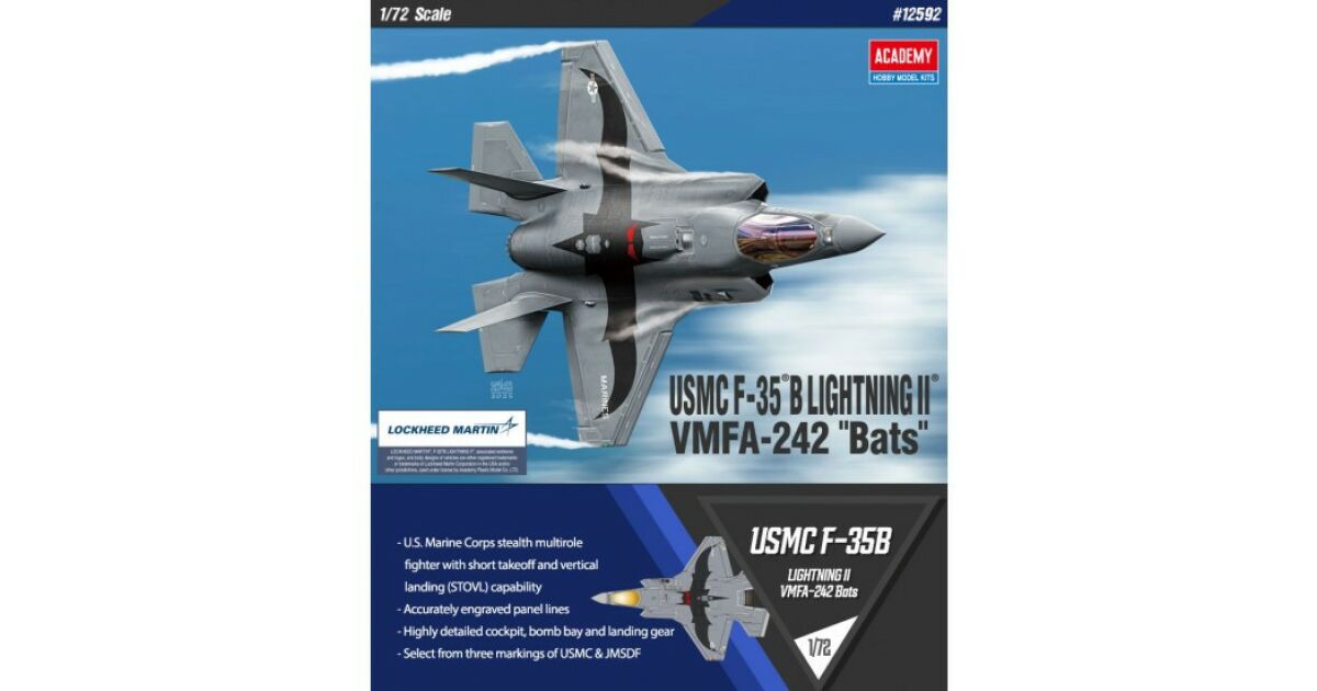 Academy USMC F-35B LIGHTNING II VMFA-242 Bats 1:72 (12592) | Pepita.hu