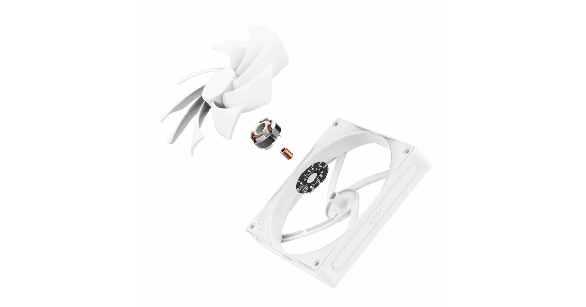 NZXT F140Q Számítógép ház Ventilátor 14 cm Fehér 1 db | Pepita.hu