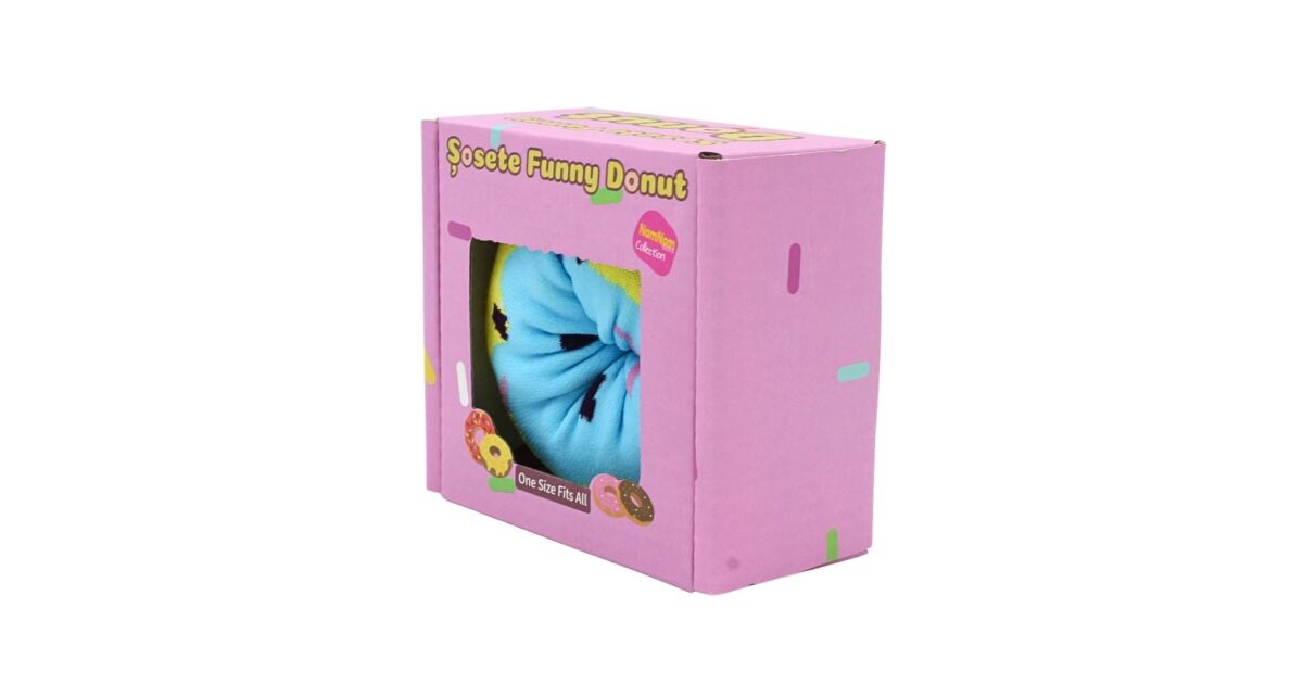 Funny Donut zokni – Sivatagi minta, több színben, egy méret | Pepita.hu