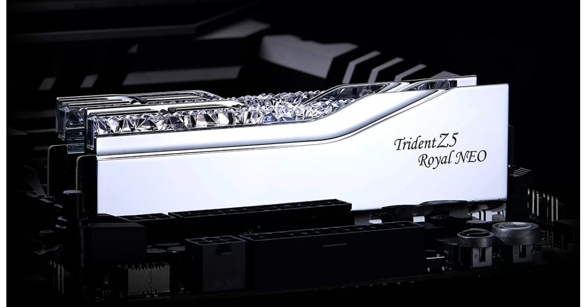 G.Skill 32GB / 6000 DDR5 Trident Z5 Royal Neo Silver CL26 Dual RAM KIT ...