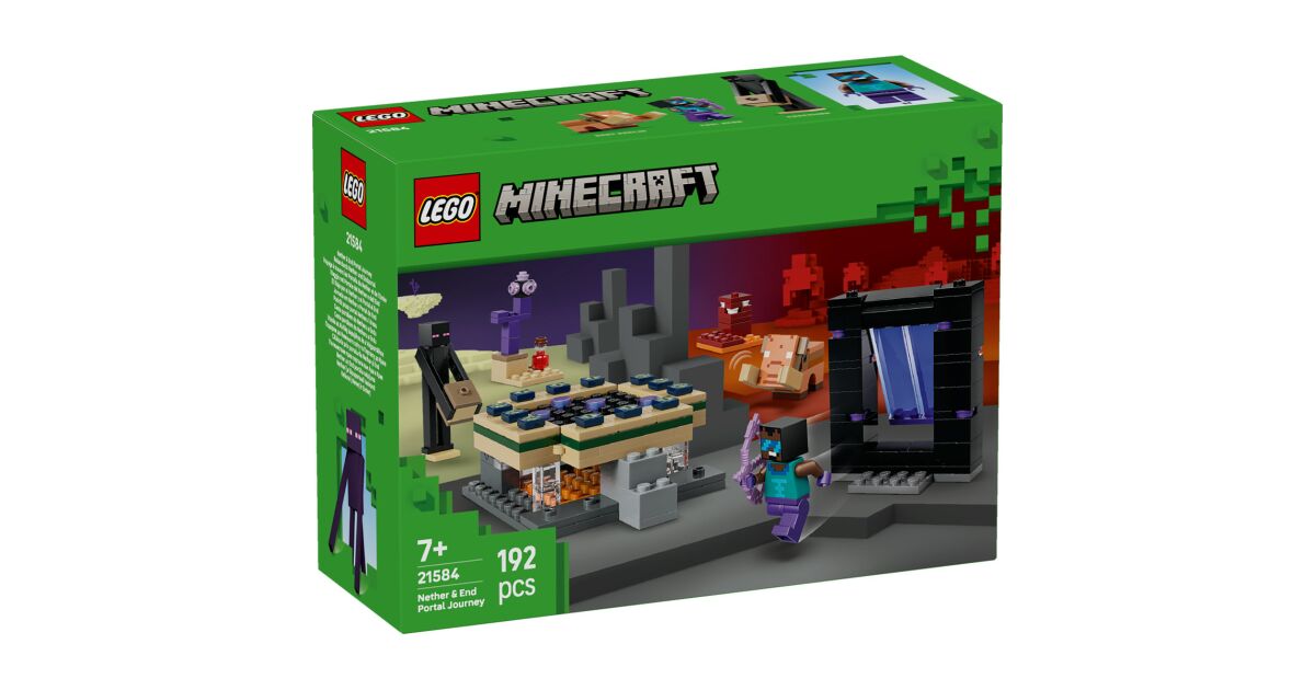 LEGO Minecraft 21584 Utazás az Alvilágon és a Vég Portáljain keresztül ...
