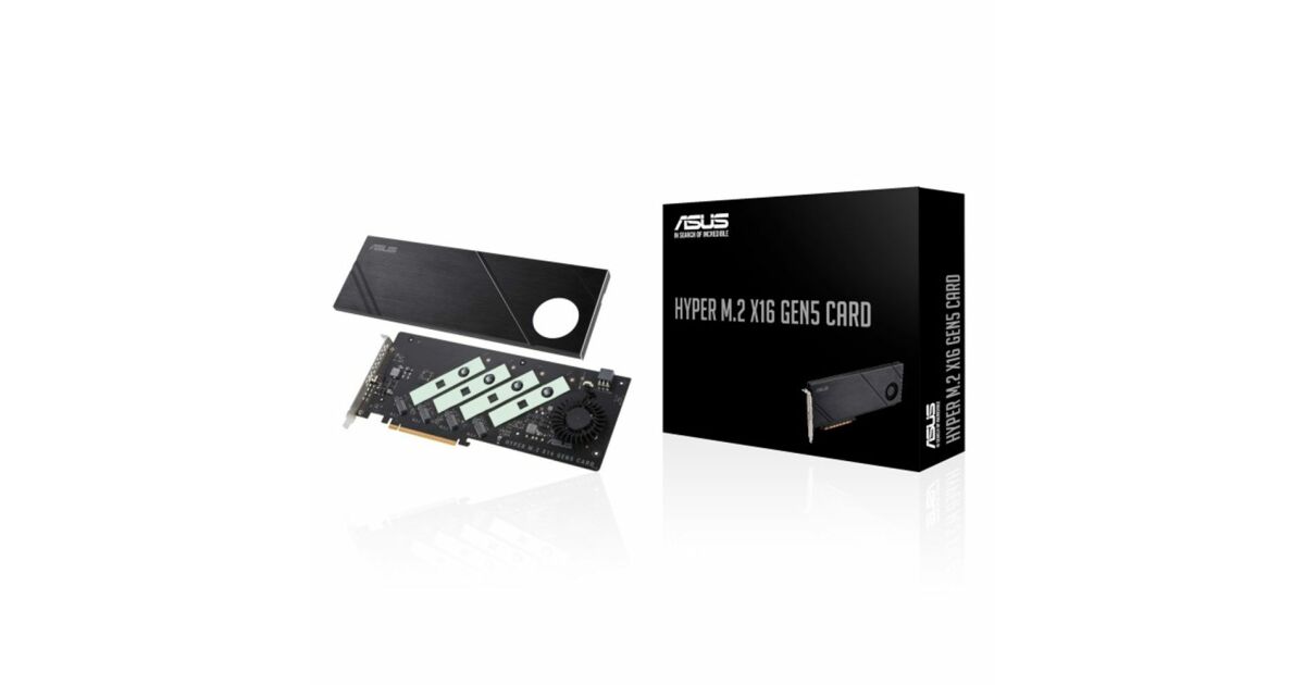 ASUS Hyper M.2 x16 Gen5 Card csatlakozókártya/illesztő Belső | Pepita.hu