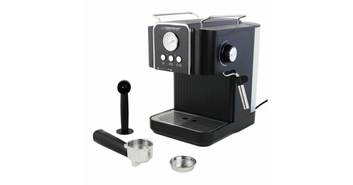 Esperanza EKC010 Excelsa, 850 W, 1.8 L, 20 bar, Built-in Milk Frother ...