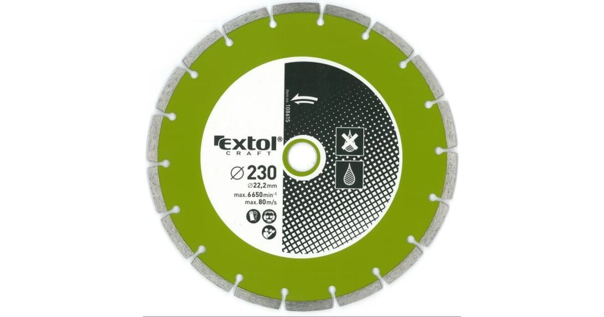 Extol Craft gyémánt vágókorong, 230mm | Pepita.hu