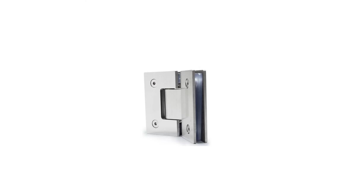 Shower cabin glass door hinge, EmaConstruct, glass-to-glass connection ...