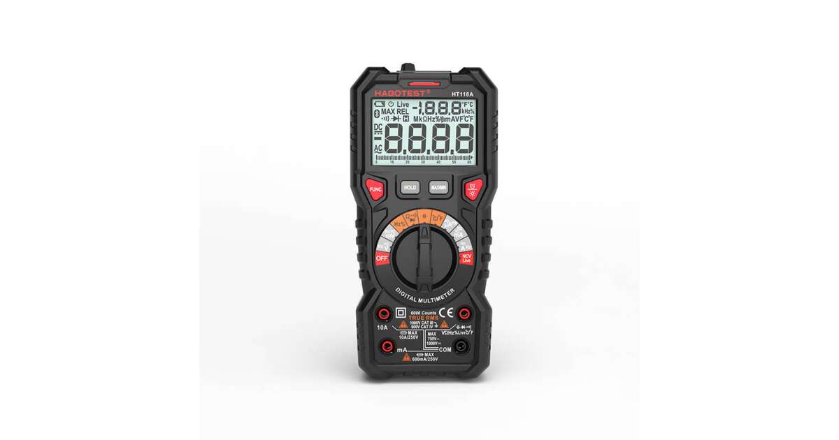 Habotest HT118A digitális multiméter zseblámpával True RMS, NCV | Pepita.hu