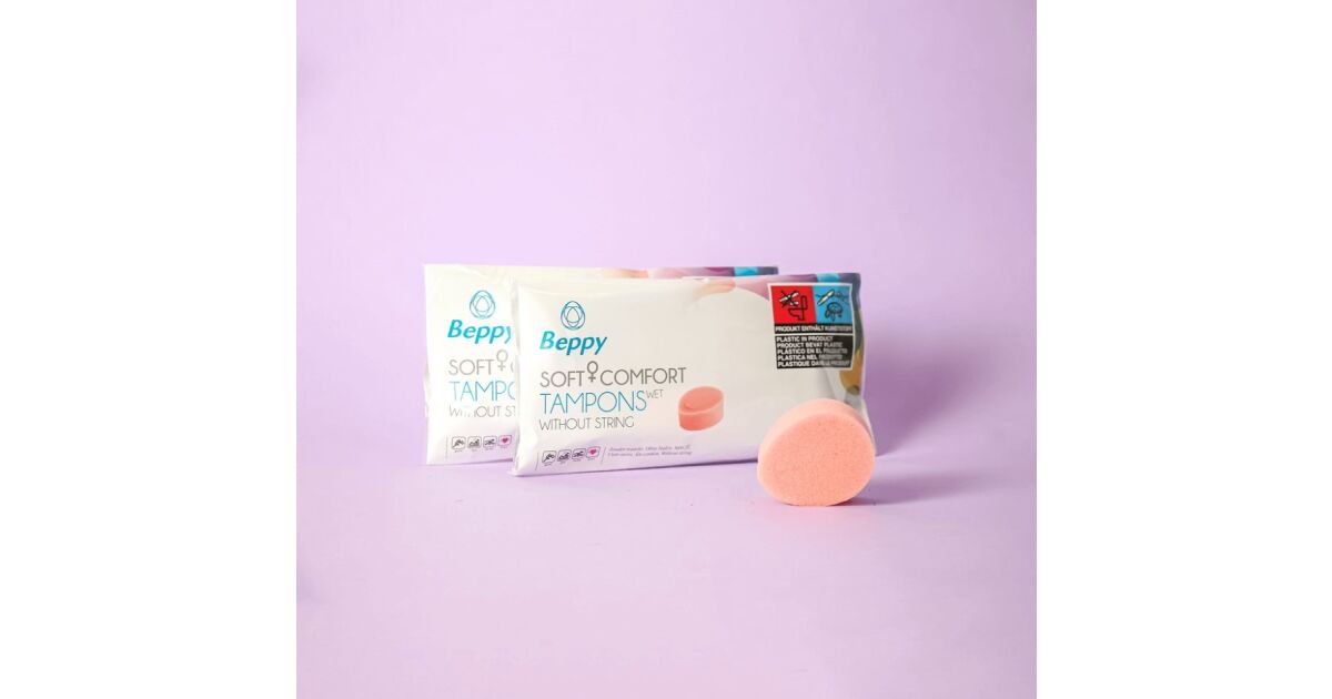 Beppy Tampon WET - Lubricated sponge tampon - 4 db szivacs tampon ...