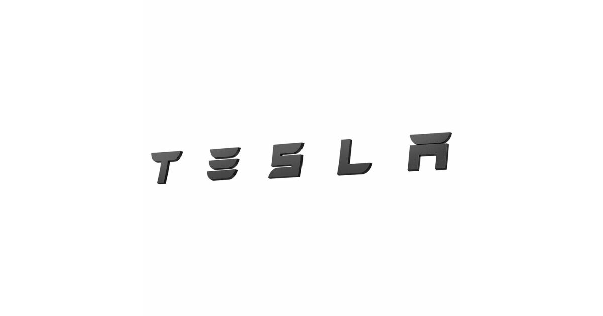 Spigen Tesla Hátulsó Embléma Logó Teljes Borítás, fekete - Tesla Model ...