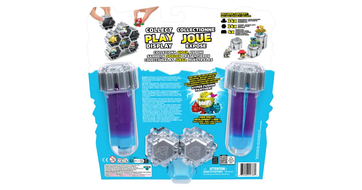Moose Toys MrBeast Lab Swarms S3 Mega Lab - Acél jégkása 14 darabos ...
