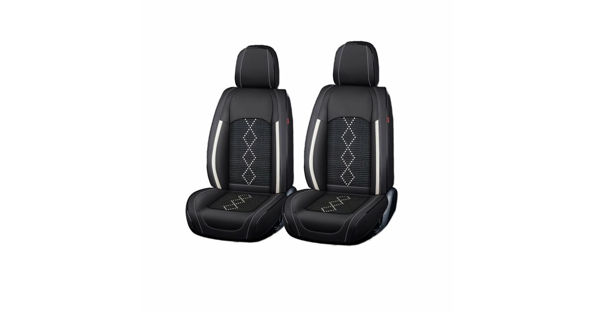 Huse auto premium 5 locuri Deluxe din piele ecologică perforată și ...